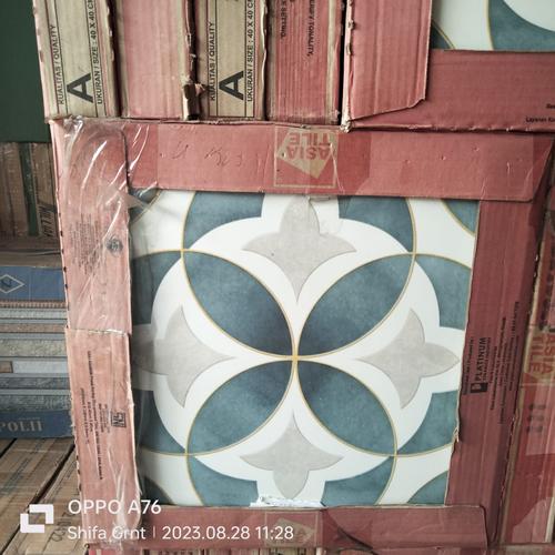Jual keramik lantai 40x40.Lebanon Blue/Asia tile - Kab. Bogor - Syifa ...