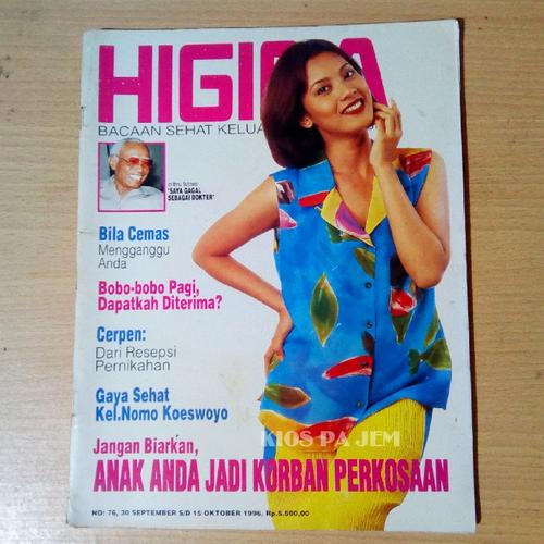 Jual Majalah Higina no 79, Oktober 1996, profil sehat ElmaTheana - Kab ...