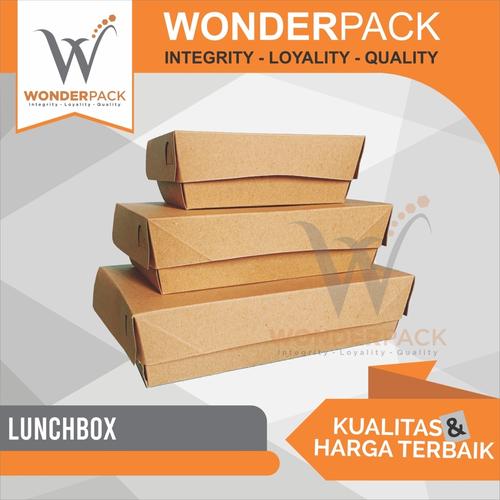 Jual LUNCH BOX PAPER KEMASAN BOX GEPREK DUS MAKANAN LUNCHBOX KRAFT ...