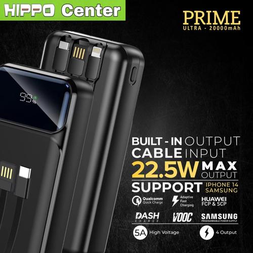 Jual Hippo Power Bank Prime Ultra PD 22,5W 20000Mah Quick Charging QC4 ...