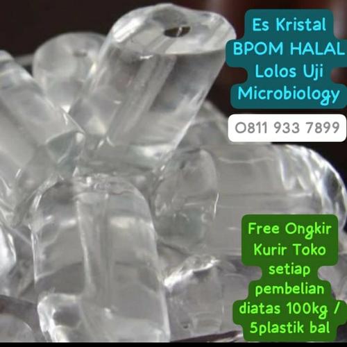 Jual Es Batu Kristal Ice Cube 1 kg 5 kg 10kg 15 kilo 20kg BPOM HALAL ...
