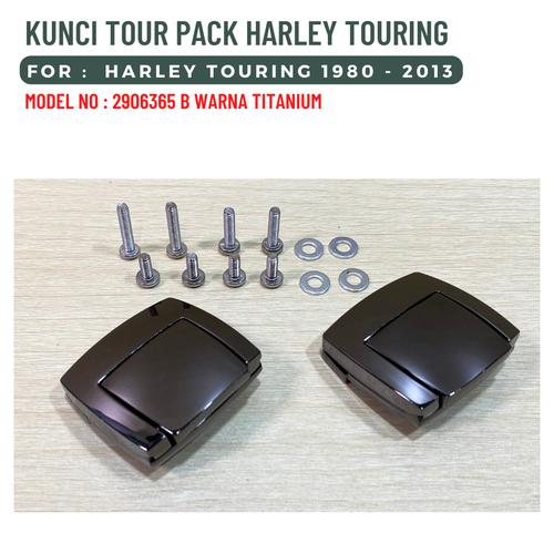 Jual KUNCI TOUR PACK HARLEY TOURING 1980-2013 2906365 B WARNA TITANIUM ...