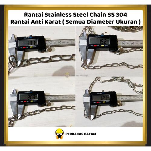 Jual Rantai Stainless Steel Chain SS 304 Rantai KAPAL Anti Karat ss304 ...