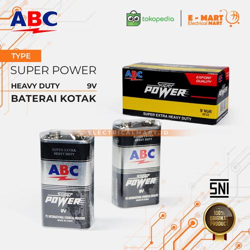 Promo ABC Battery 9V SUPER POWER Baterai Kotak HEAVY DUTY Mic - Kota ...