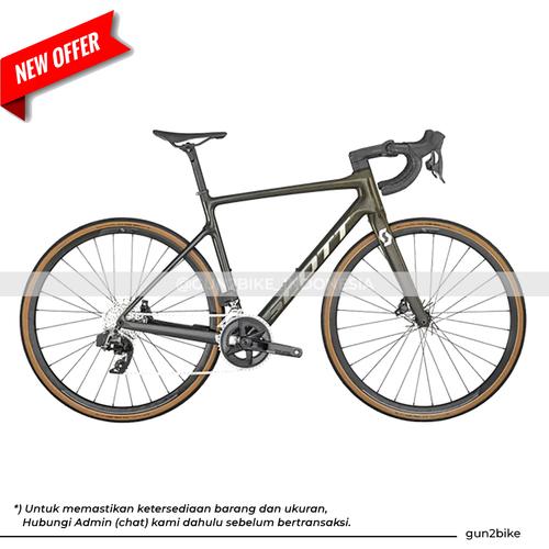 Jual Sepeda Roadbike Scott 23 Bike Addict 10 Disc Yellow - Black/Army ...