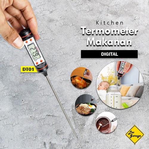 Promo Termometer Masak Kopi Makanan Digital Thermometer Minyak Daging ...