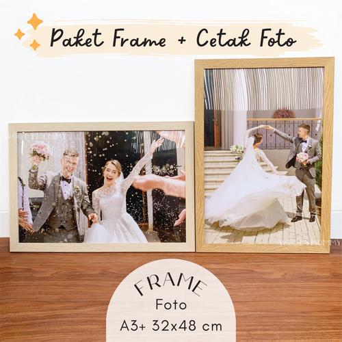 Jual Paket Frame + Cetak Foto Ukuran A3+ 32x48 cm - Paket Bingkai ...