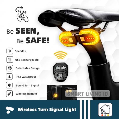 Promo Lampu Belok Sein Sen Sign Sepeda Wireless Bicycle Turn Signal ...