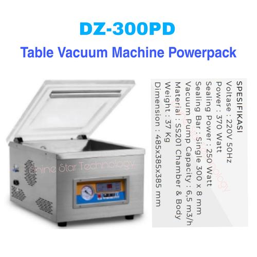 Jual Table Vacuum Machine Powerpack DZ-300PD DZ 300PD Vakum Chamber ...