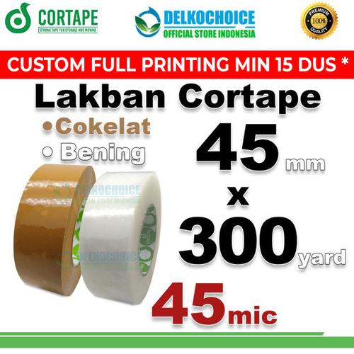 Jual Lakban 45mm x 300yard CORTAPE Plakban Isolasi OPP Tape TERMURAH ...