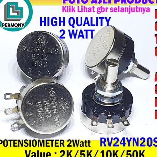 Jual Potensio RV24YN20S Potensiometer RV24YN 20S 2Watt 2 Watt - 50K ...