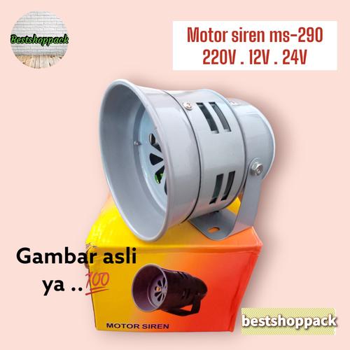 Jual Motor Siren MS - 290 / Motor sirine Alarm Pabrik Industri type MS ...