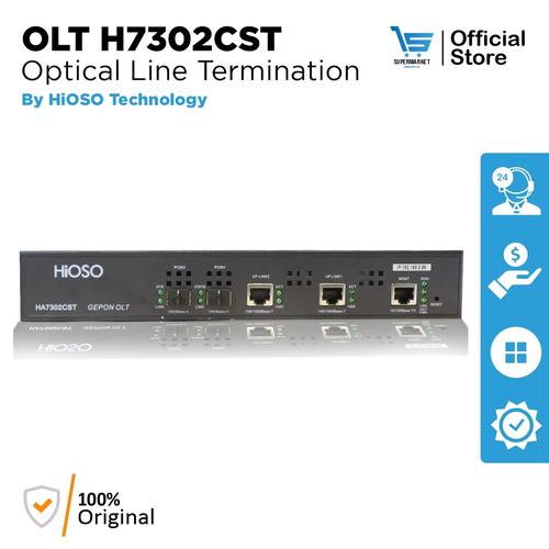 Jual OLT EPON HIOSO HA7302CST EPON 2 PON - UNIT ONLY - Kota Surabaya ...