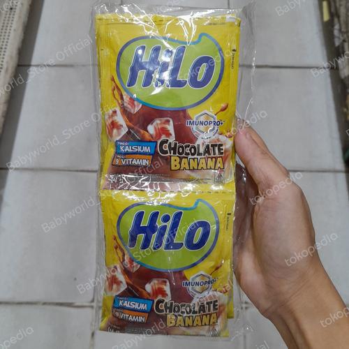 Jual Hilo minuman susu bubuk rasa CHOCOLATE BANANA ( isi 10 sachets ...