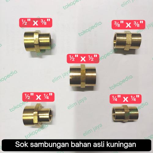 Jual nepel sok sambungan / vlok sok / over socket drat dalam, asli ...