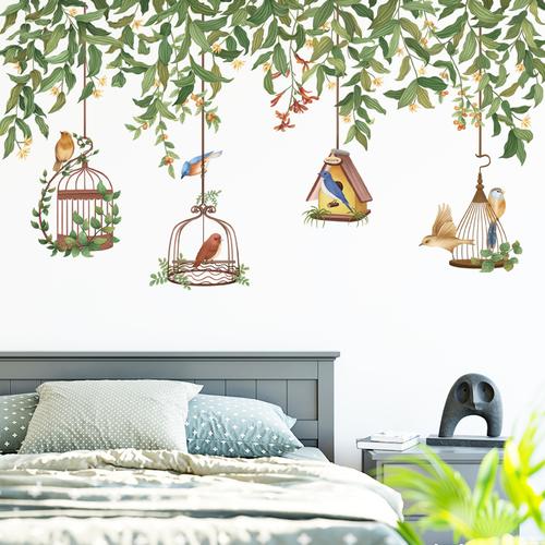 Jual wall stiker dinding aesthetic kamar bunga rumput wall sticker ...