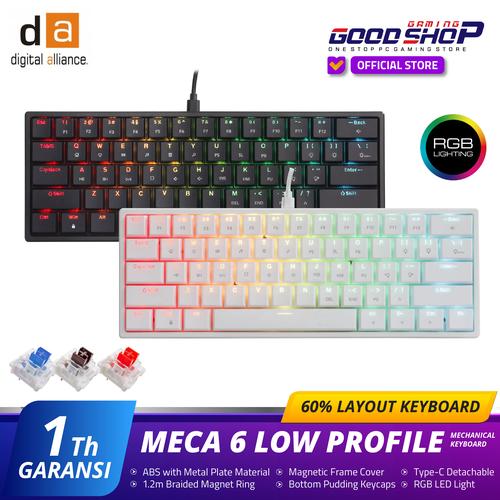 Promo Digital Alliance Meca 6 RGB Low Profile 60% Mechanical Gaming ...