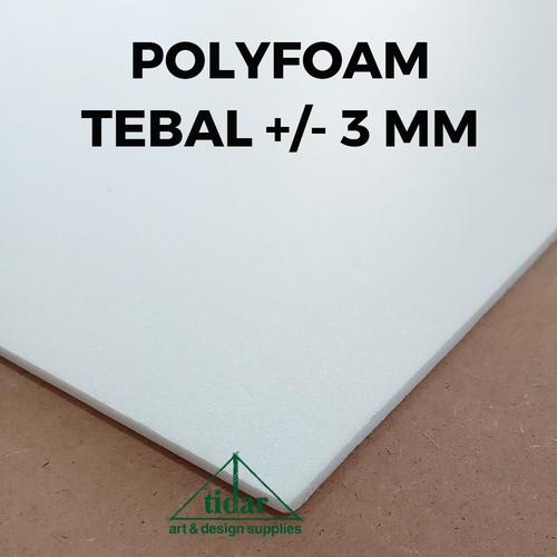 Jual Polyfoam Tebal 3 mm - Poli / Poly Foam board - Foamboard - Polifoam - 50 x 50 CM - Kota ...