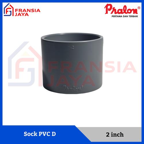 Jual Pralon Socket PVC D 2 inch Sambungan Fitting Pipa Paralon Sok ...