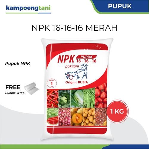 Jual Pupuk NPK 16-16-16 Merah Pak Tani 1 kg - Kab. Tuban - Kampoeng Tani | Tokopedia