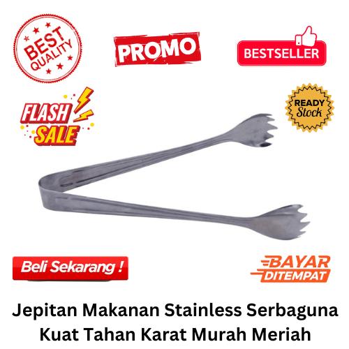 Jual Jepitan Es Stainless Tebal Kuat Jepit Kue Capit Gorengan ...
