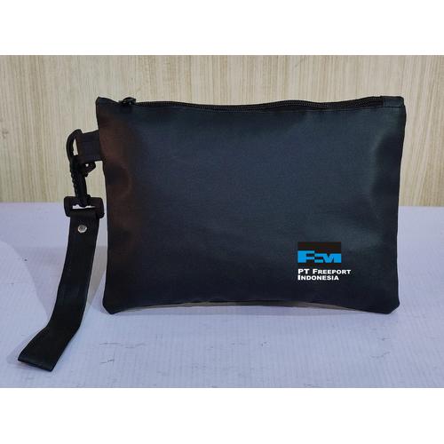 Jual Cluth Kulit Sintesis Logo PT FREEPORT INDONESIA/Handbag Pria ...