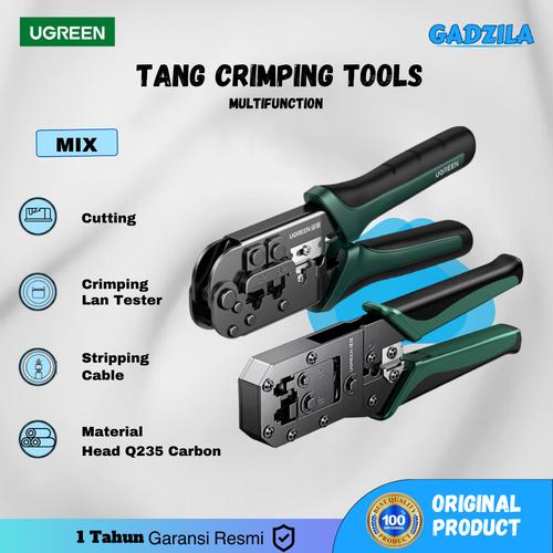 Jual UGREEN Tang Crimping Tool 8P 6P RJ45 RJ11 Alat Potong Kabel LAN ...