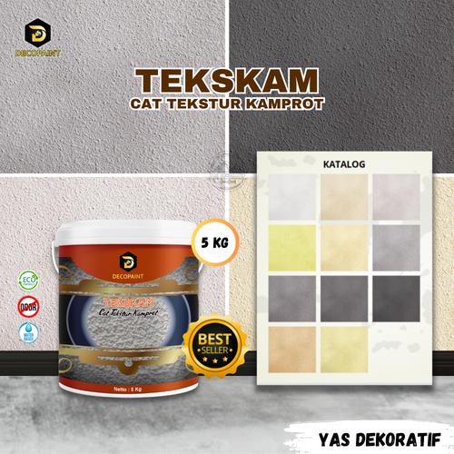 Promo Cat Dinding Tekstur Kamprot Ukuran 5 Kg | Tekskam Cat Tekstur ...