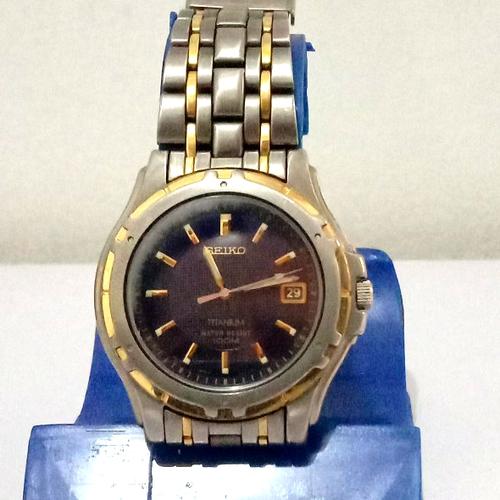 Jual seiko blue titanium saphire christal rare vintage watch japan ...