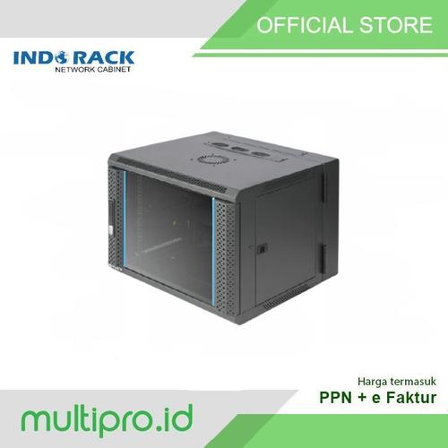 Promo Indorack 8U Wallmount Rack Depth 550mm Double Door 19" WIR5508D ...