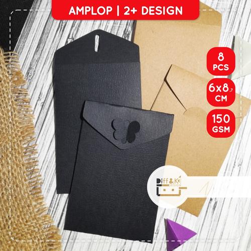 Jual Amplop Uang Kartu Nama Kraft Hitam Polos Kecil Rustic Vintage ...
