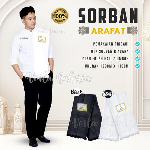 Jual Surban Putih Arafat Polos | Sorban Kain Arab | Grosir Haji - Putih ...