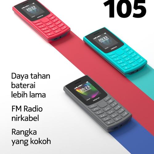 Jual Nokia 105 2023 HP Handphone Feature Phone Garansi Resmi - Cyan ...
