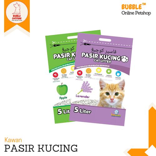 Jual Pasir Kucing Kawan Bentonite Gumpal Wangi 5 liter - Kota ...