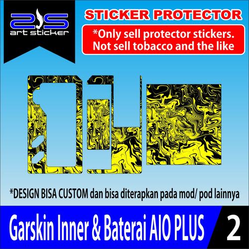 Promo SKIN Sticker Garskin INNER & Baterai Man to Aio Plus Yellow Black ...
