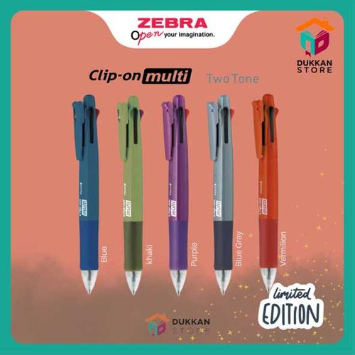 Jual Pulpen Zebra Clip-on Multi TwoTone Limited Edition 5 in 1 #zebra ...