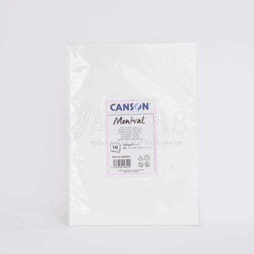 Jual Canson Montval A4 200gsm 10 Sheet - Kertas Cat Air Watercolor ...