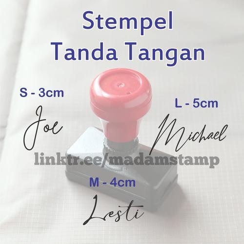 Jual stempel tandatangan tulisan tanda tangan signature stamp otomatis ...