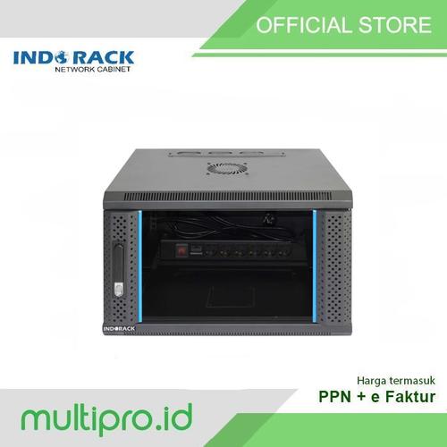 Promo Indorack 6U Wallmount Rack Depth 450mm Single Door 19" WIR4506S ...