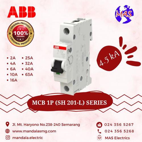Jual ABB Breaker MCB 1P 4.5kA SH 201-L Series ( 2A - 63A ) - 2A - Kota Semarang - MAS Electrics ...