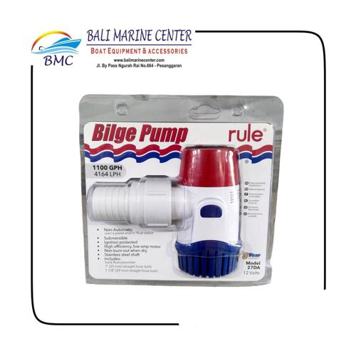 Jual Bilge Pump RULE 1100GPH 12V/ Pompa Celup RULE/ Submersible Pump ...