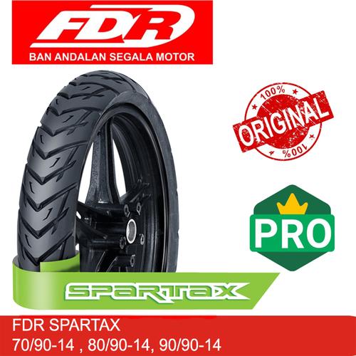 Jual FDR SPARTAX Ban Tubeless 70 80 90 RING 14 Depan Belakang Motor ...