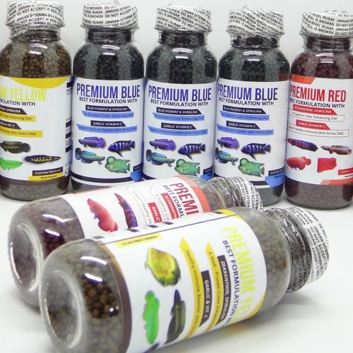 Jual Pelet PREMIUM RED BLUE YELLOW 60 gram kemasan botol untuk Chana ...