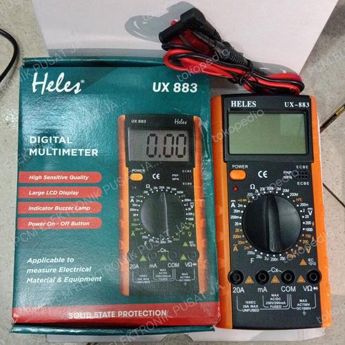 Jual 2718 multimeter multitester multi meter tester heles ux883 digital ...