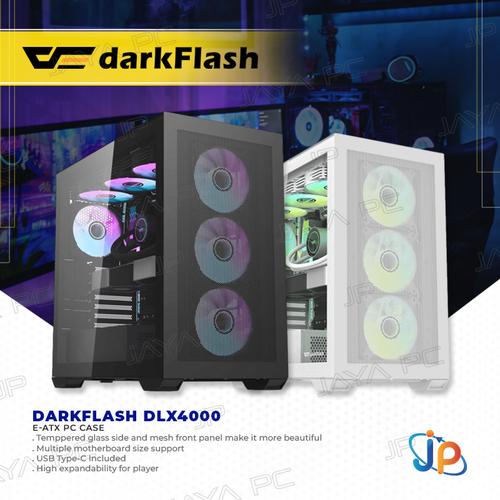Promo darkFlash DLX4000 E-ATX PC CPU Case - Tempered Glass Casing ...