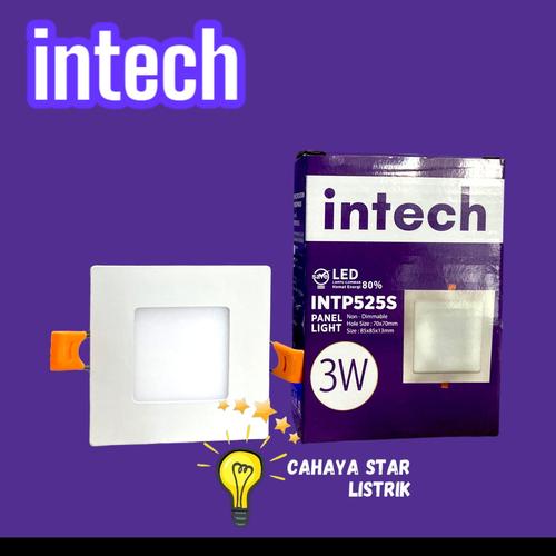 Jual INTECH Downlight Panel Light LED Inbow 3W 3 Watt Kotak INTP525S ...