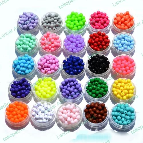 Jual 20gram Manik Manik Mote Pastel Manik Susu Bulat Kapur - Putih, 8mm - Jakarta Barat - Lancar ...