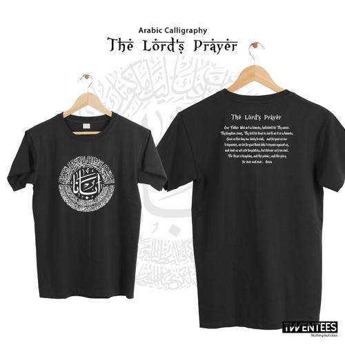 Jual Kaos Arabic Calligraphy The Lord's Prayer (Doa Bapa Kami) DTF S ...