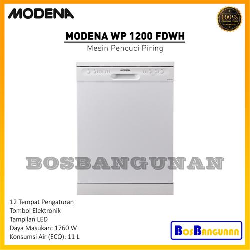 Jual Mesin Cuci Piring MODENA WP 1200 FDWH / Dishwasher MODENA WP1200 ...