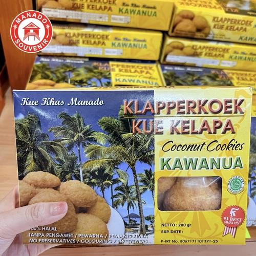 Jual KAWANUA KUE KELAPA KLAPPERKOEK, Oleh-oleh Khas Manado - 190gr Dus ...